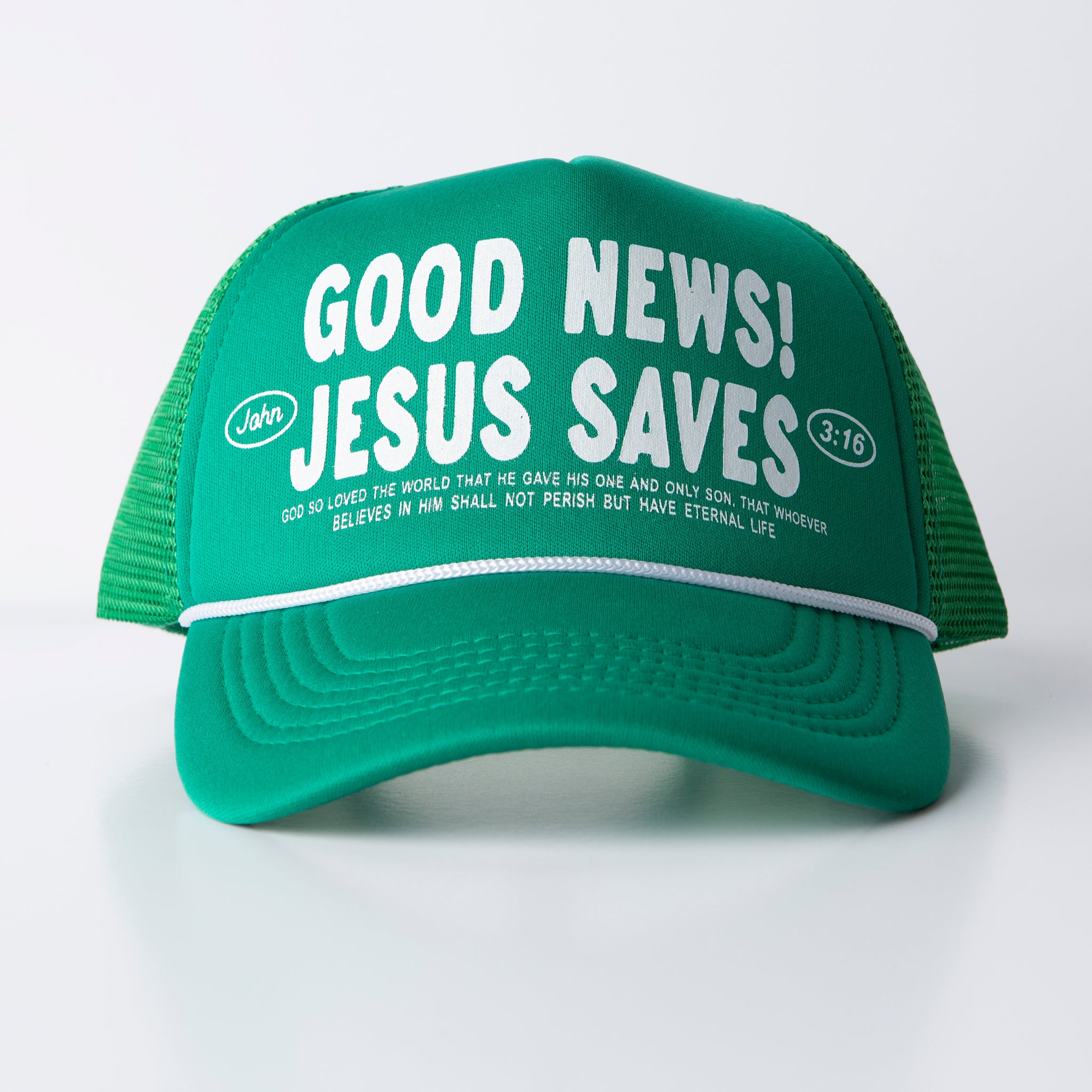 Good News! Jesus Saves Trucker Hat – GLO