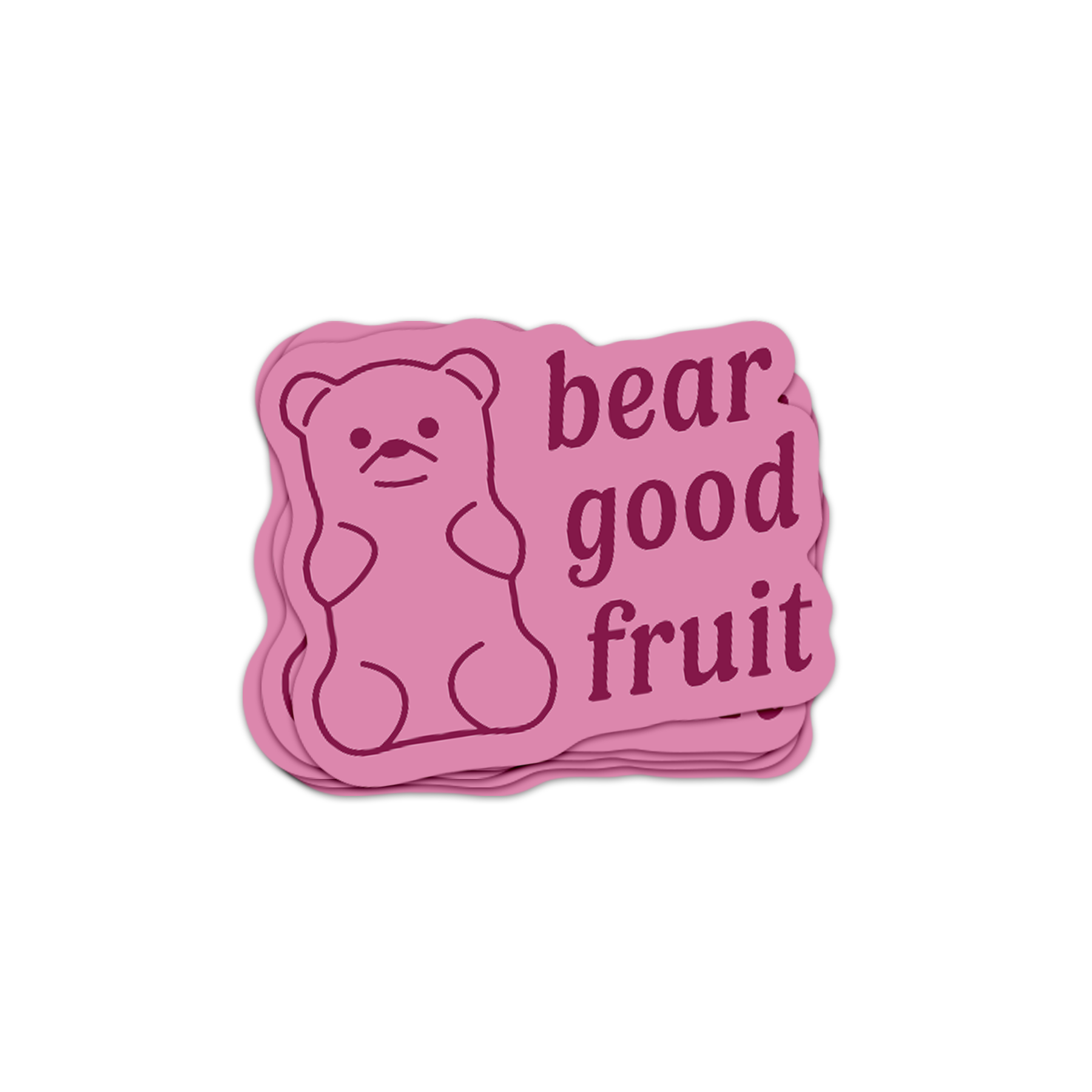 Bear Good Fruit Pink Sticker | GLO
