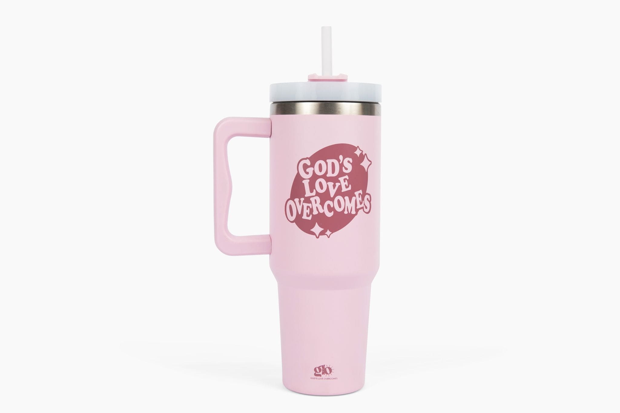 God's Love Overcomes 40oz Tumbler w/ Handle – GLO