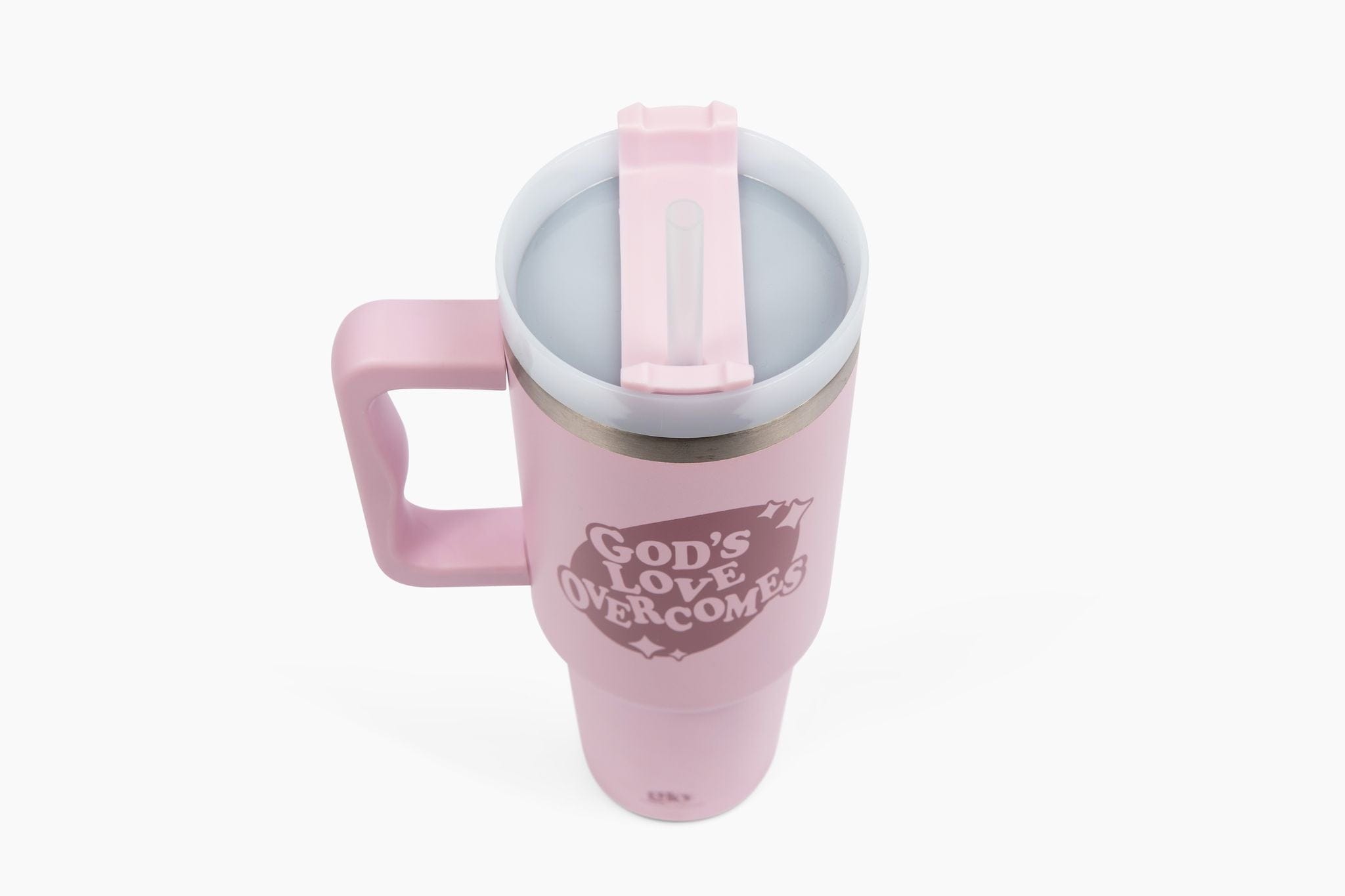 God's Love Overcomes 40oz Tumbler w/ Handle | GLO